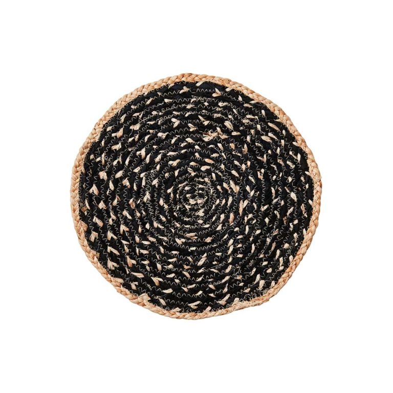 ELINA Tallriksunderlägg Natur/svart | Northernhome